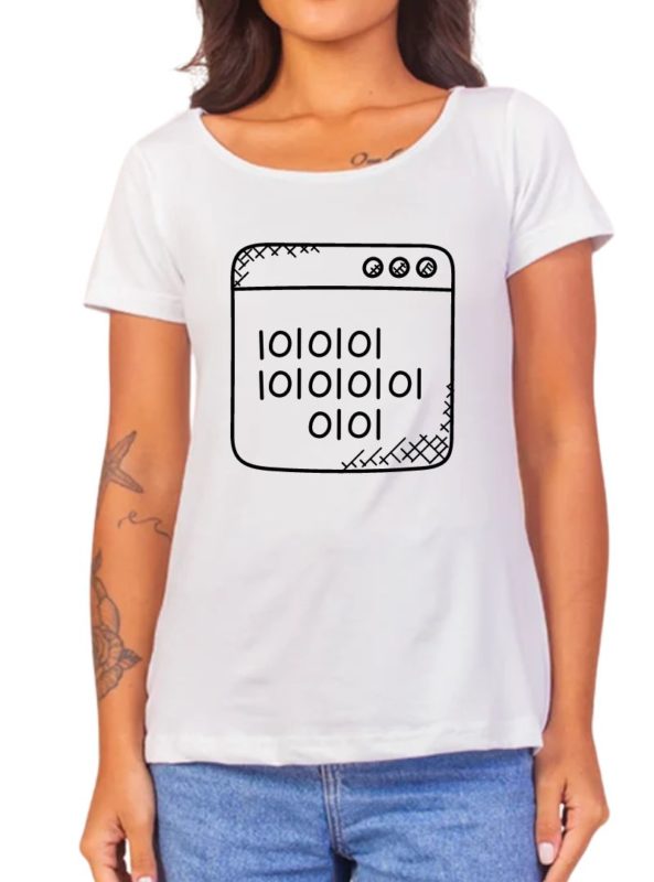 Camiseta 01 Quadrado Feminina – Loja MKCode